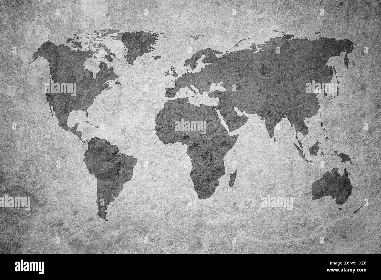 Mappamondo da colorare Foto e Immagini Stock in Bianco e Nero - Alamy