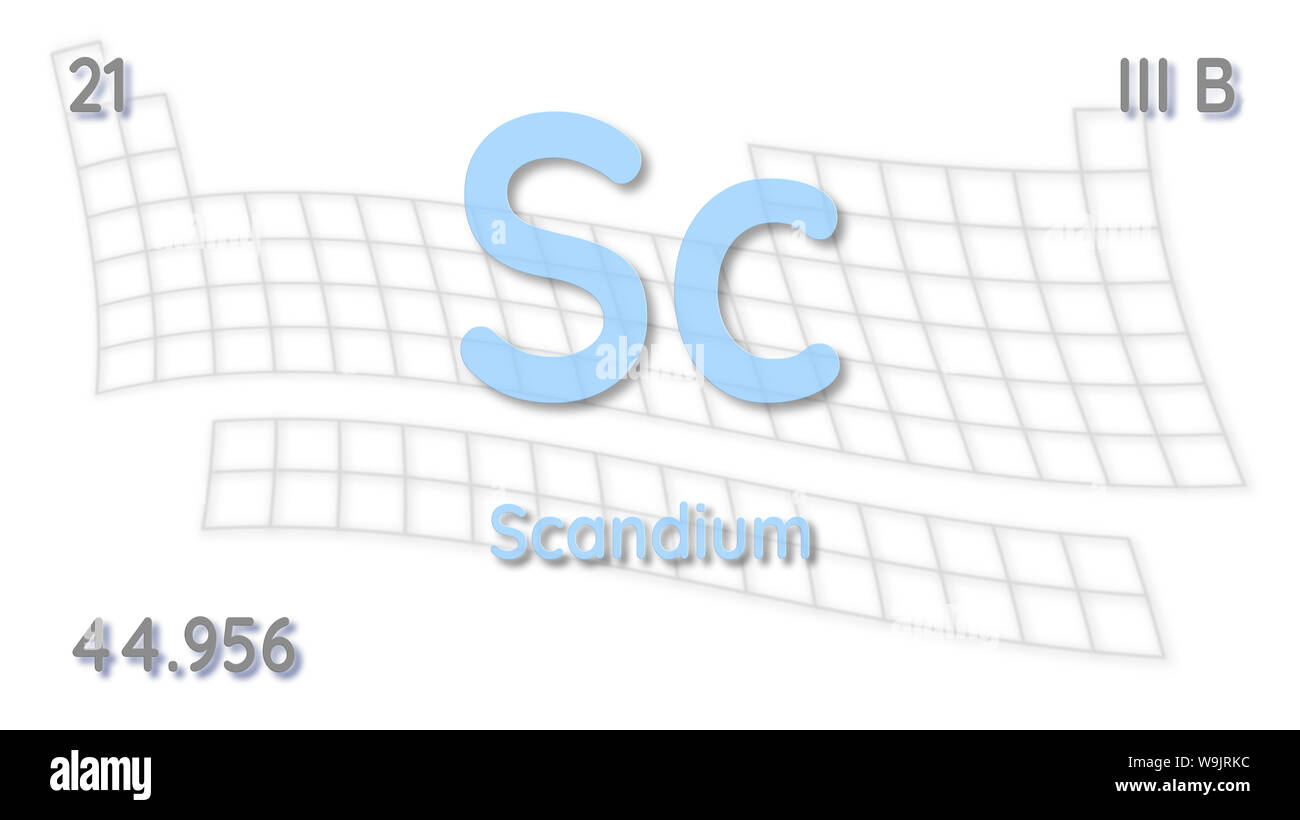 Simbolo Dello Scandio Immagini e Fotos Stock - Alamy