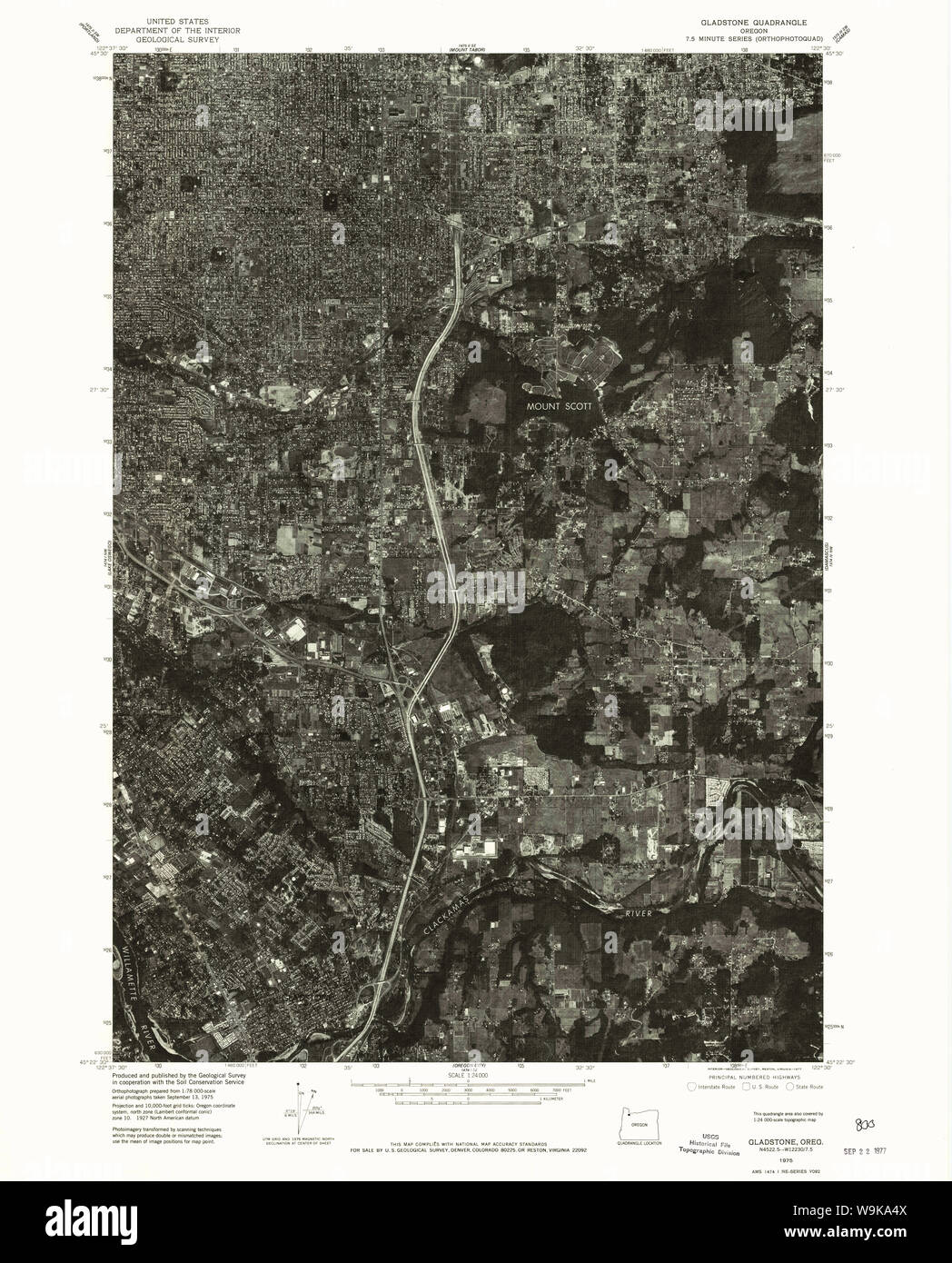 Mappa di gladstone oregon immagini e fotografie stock ad alta ...