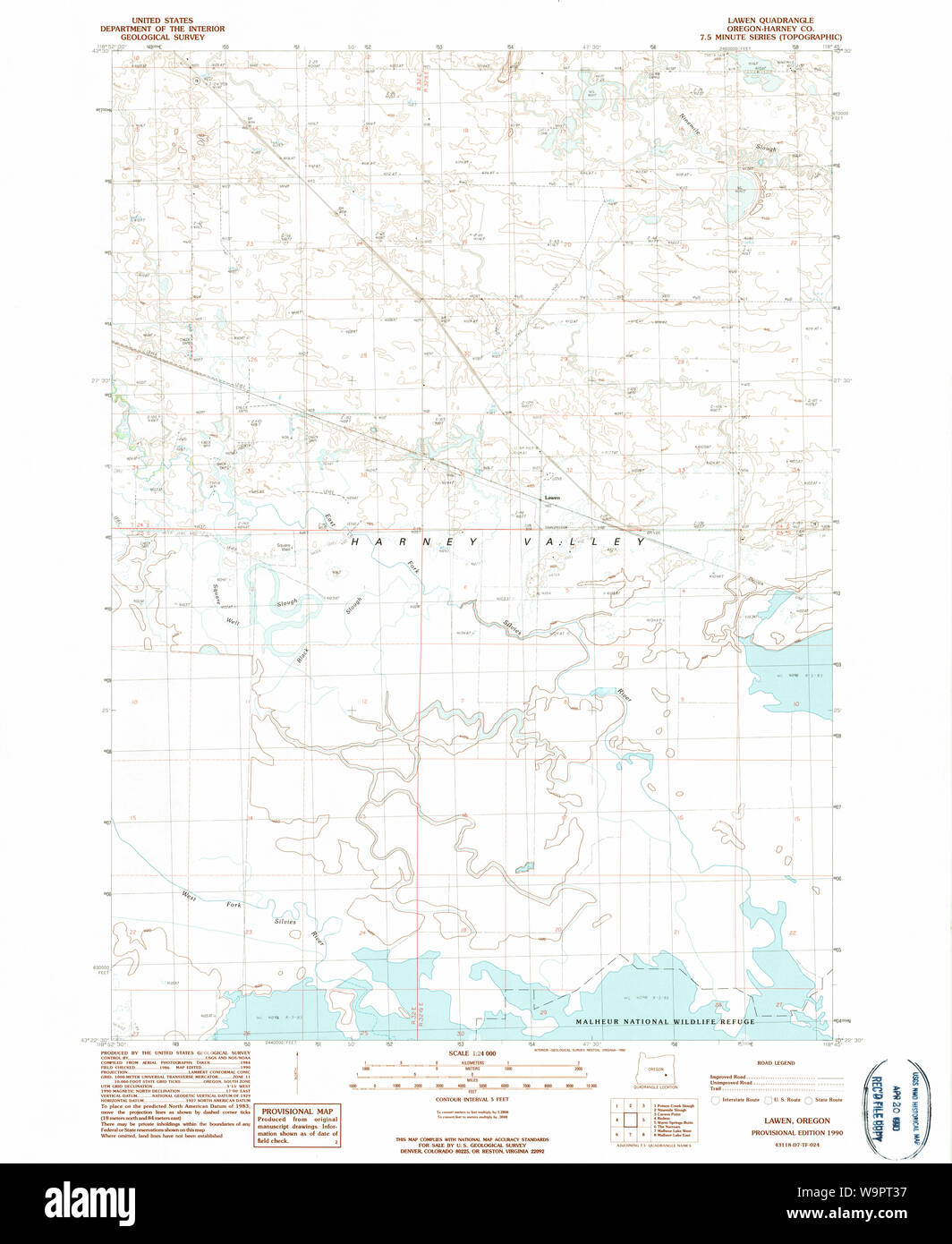 Mappa di lawen oregon immagini e fotografie stock ad alta risoluzione ...