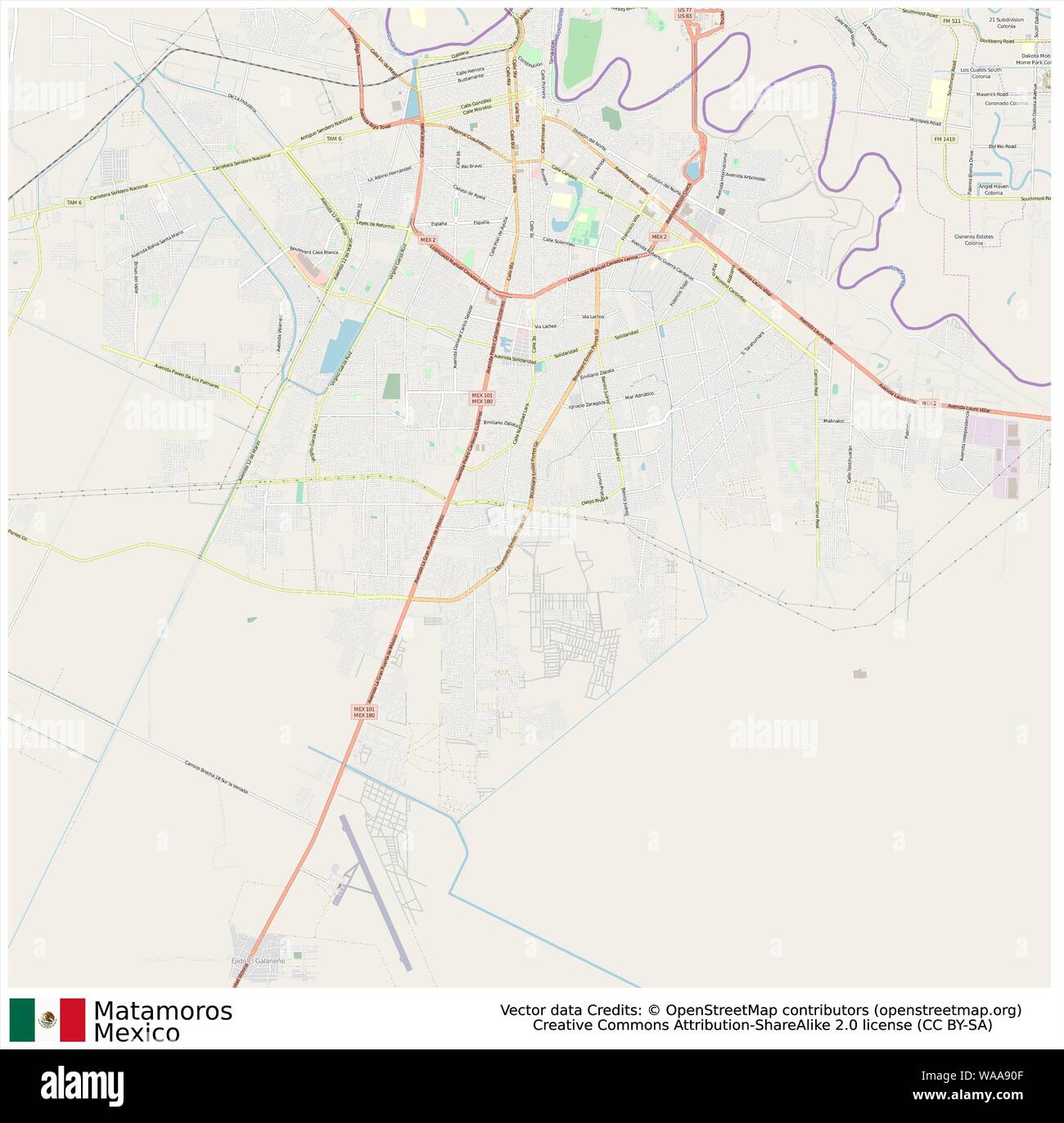 Mappa di matamoros Immagini e Fotos Stock - Alamy
