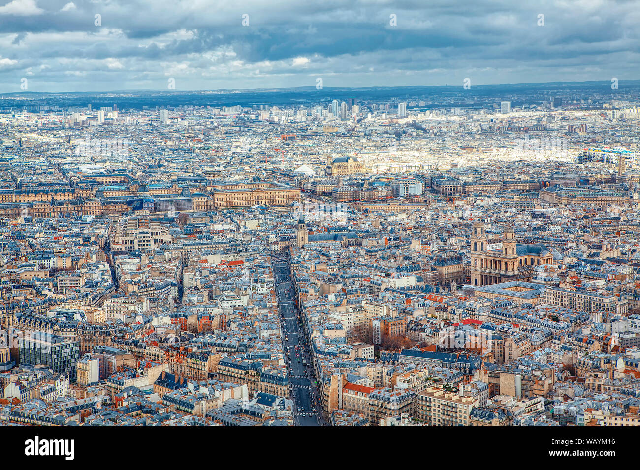 Una mappa aerea di parigi immagini e fotografie stock ad alta ...