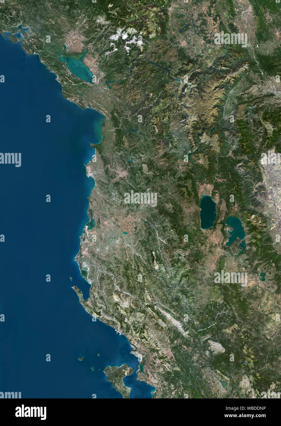 Albania satellite image immagini e fotografie stock ad alta risoluzione ...