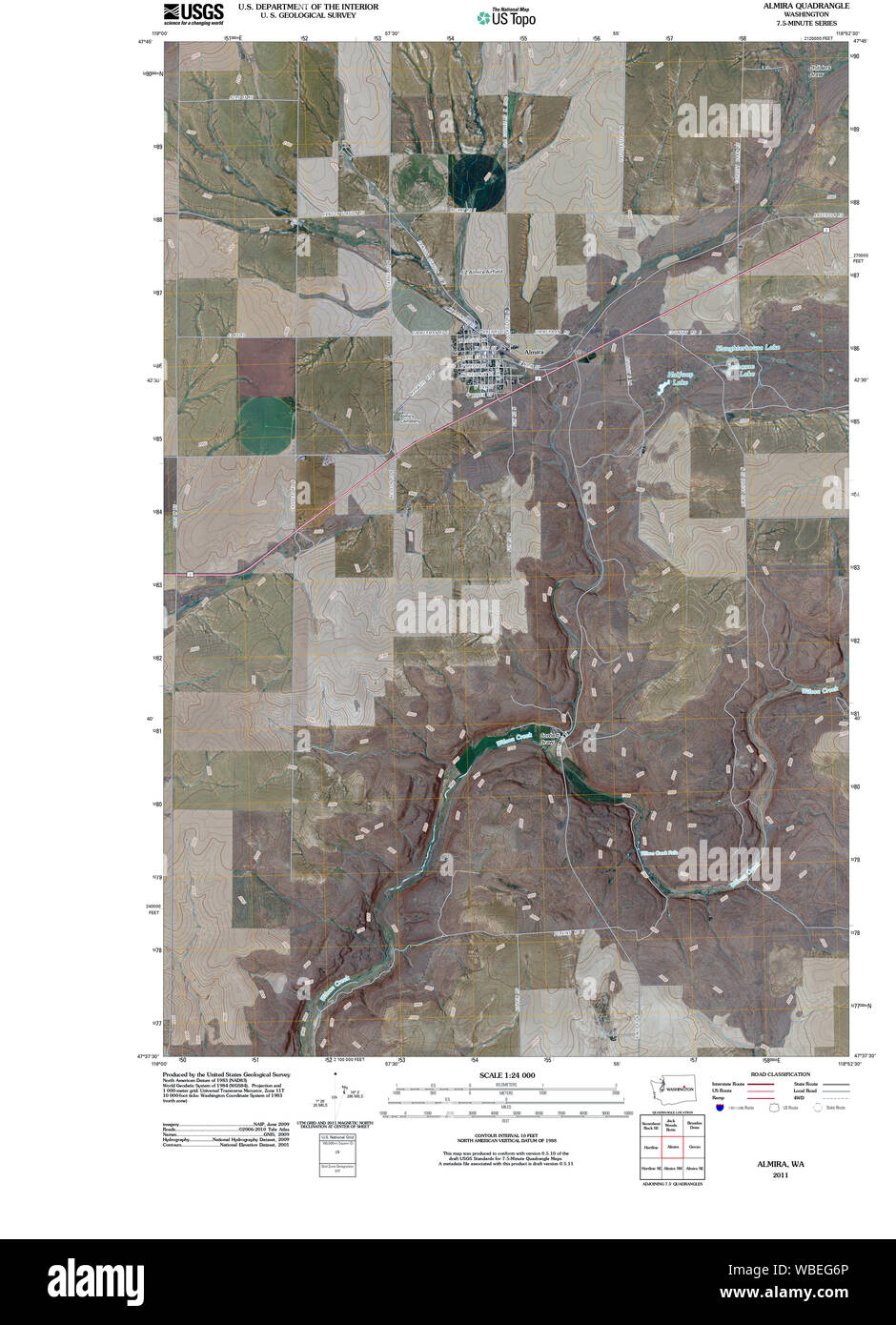 Mappa di almira washington immagini e fotografie stock ad alta ...