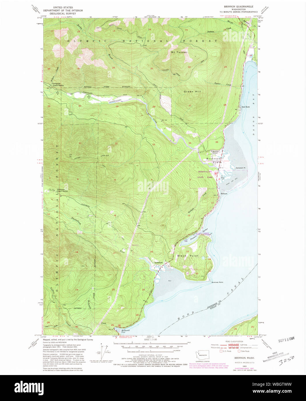 Mappa di brinnon washington immagini e fotografie stock ad alta ...