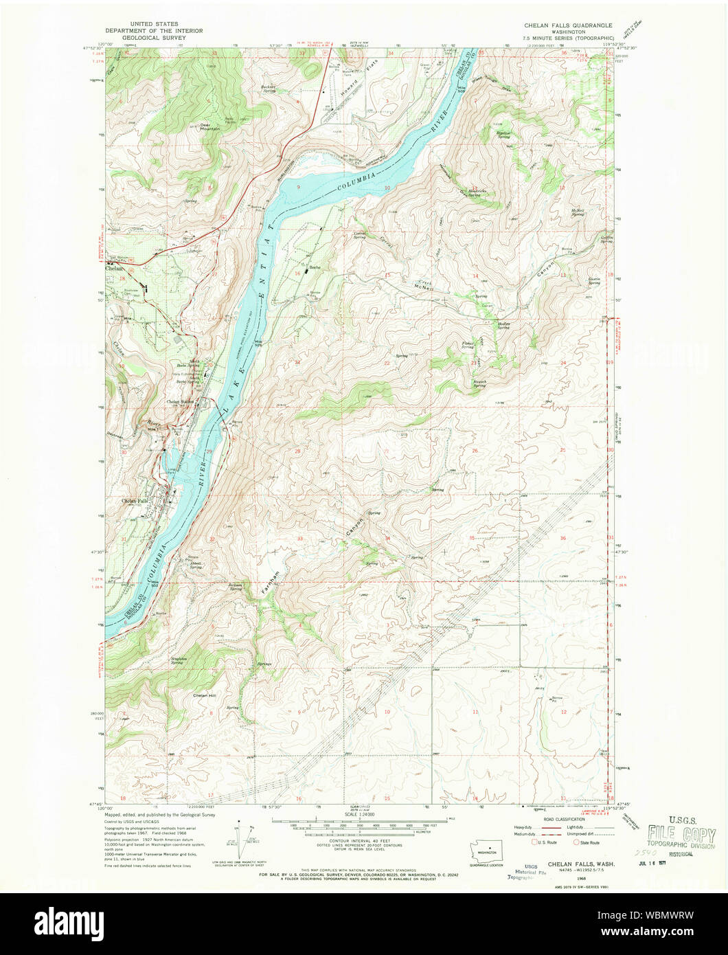Mappa di chelan washington immagini e fotografie stock ad alta ...
