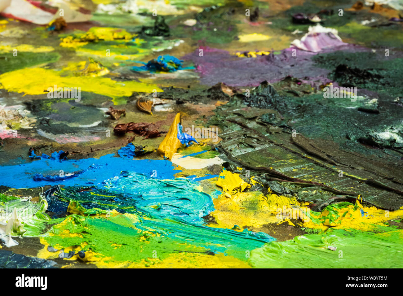 Tavolozza dei colori dei pittori immagini e fotografie stock ad alta ...