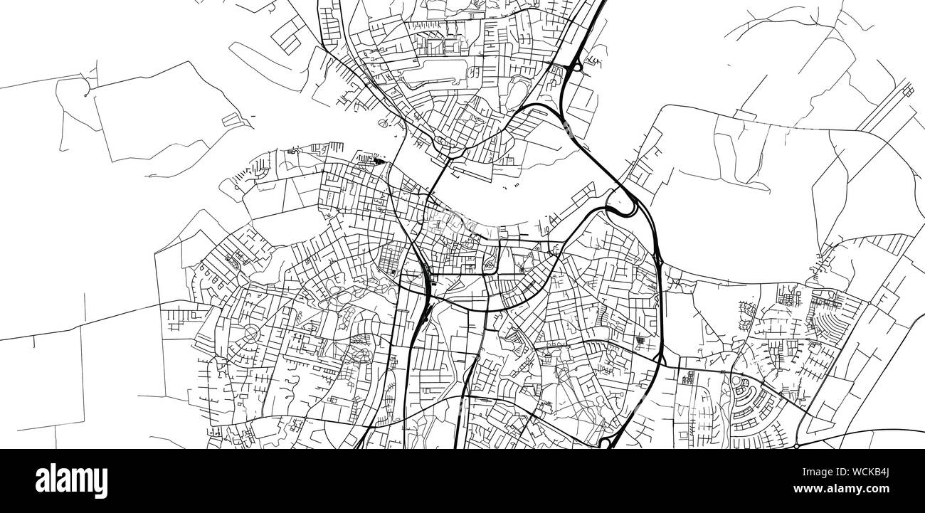 Mappa di aalborg Immagini Vettoriali Stock - Alamy