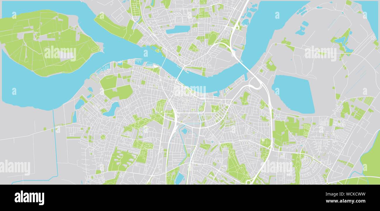 Mappa vettoriale di aalborg immagini e fotografie stock ad alta ...