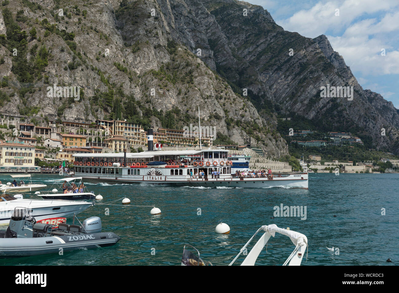 Il lago di Garda, Italia, Europa, agosto 2019, una vista dell'annata ...