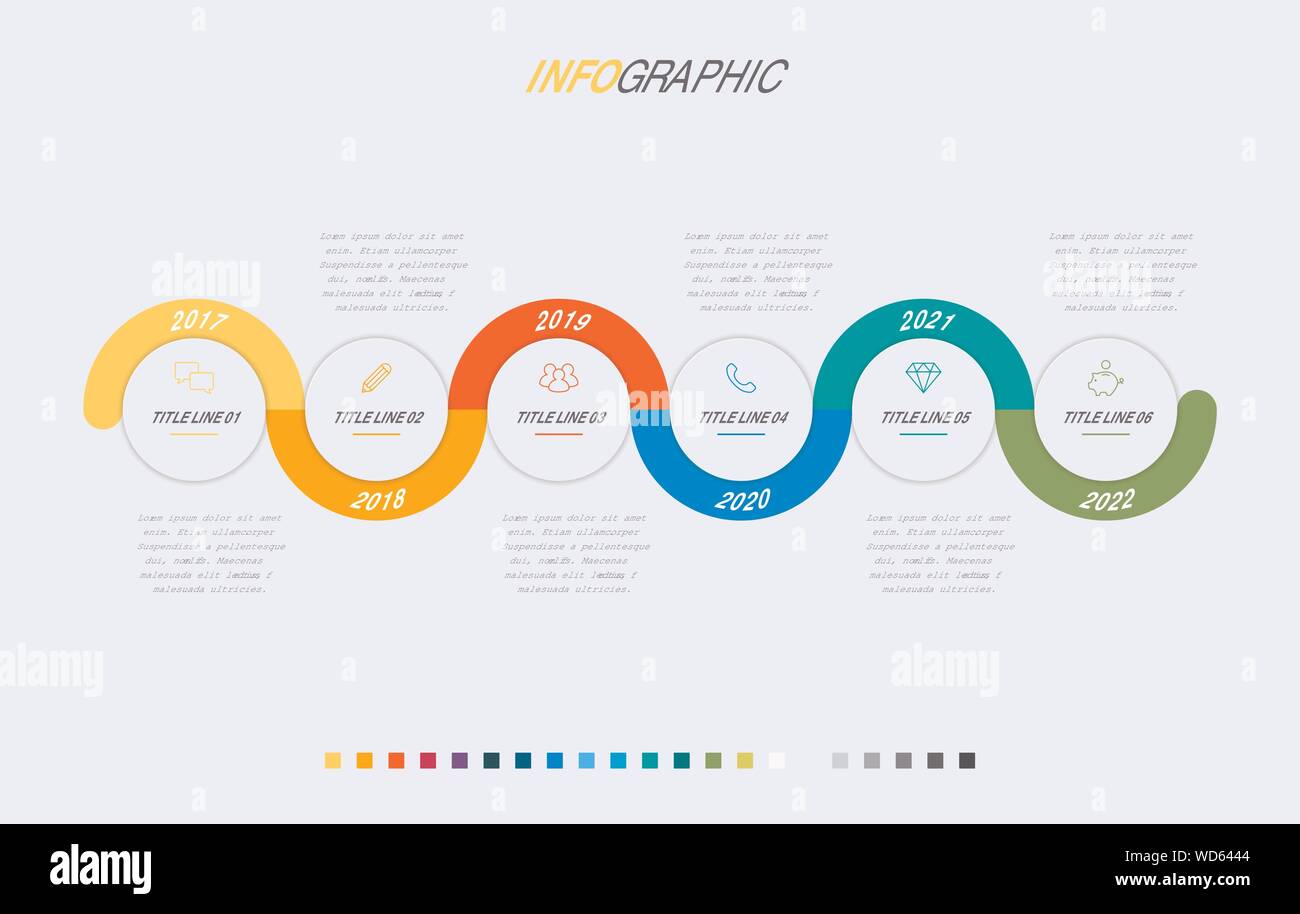 Infografica Timeline Immagini e Fotos Stock - Alamy