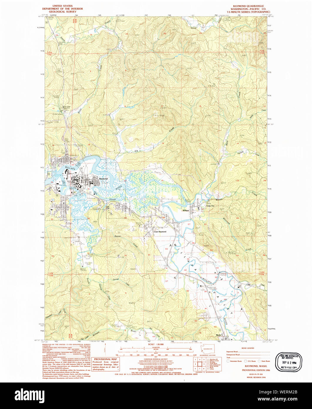 Mappa dello stato di raymond washington immagini e fotografie stock ad ...