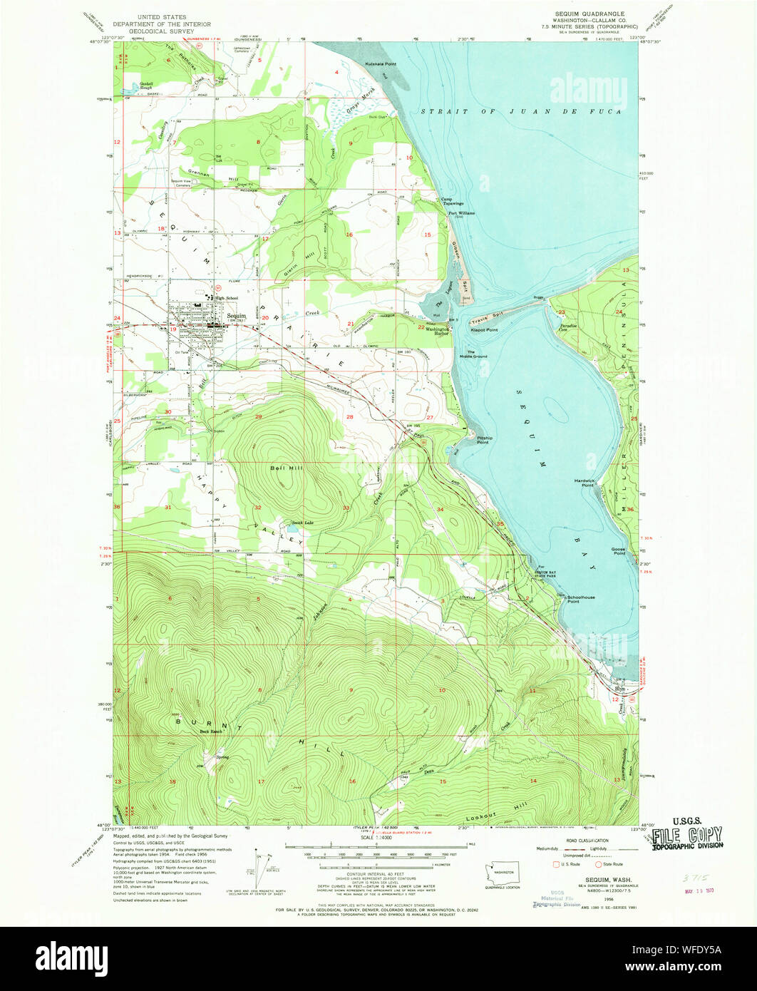 Mappa di sequim washington immagini e fotografie stock ad alta ...