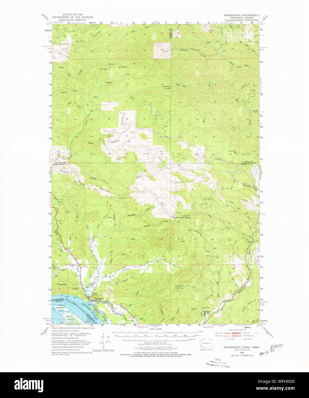 Mappa di skamokawa immagini e fotografie stock ad alta risoluzione - Alamy