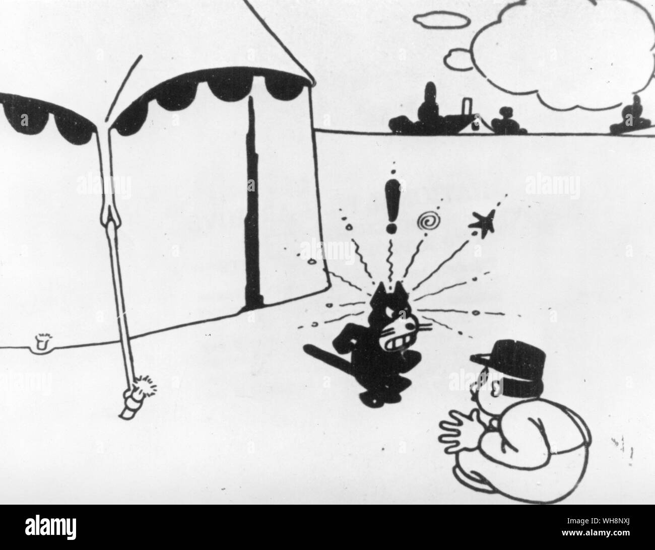 Gatto felix Foto e Immagini Stock in Bianco e Nero - Alamy