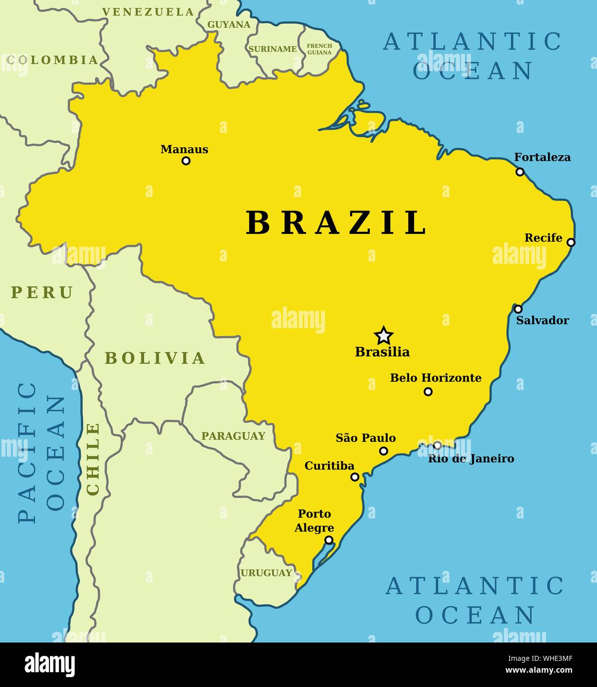 Mappa del brasile immagini e fotografie stock ad alta risoluzione - Alamy