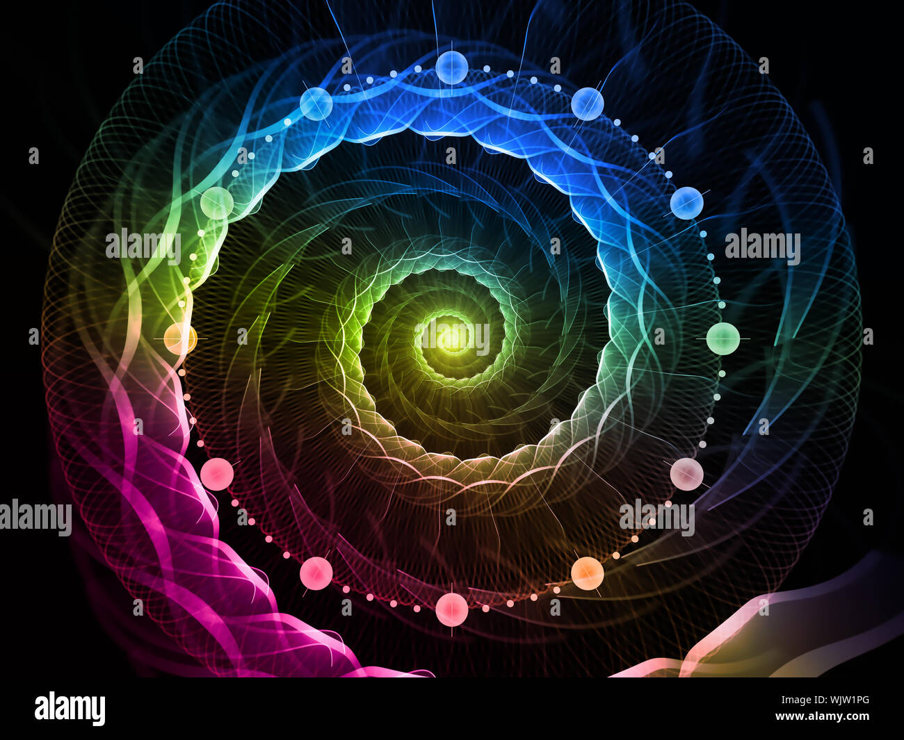 La simmetria radiale serie. Interazione di elementi frattali in materia ...