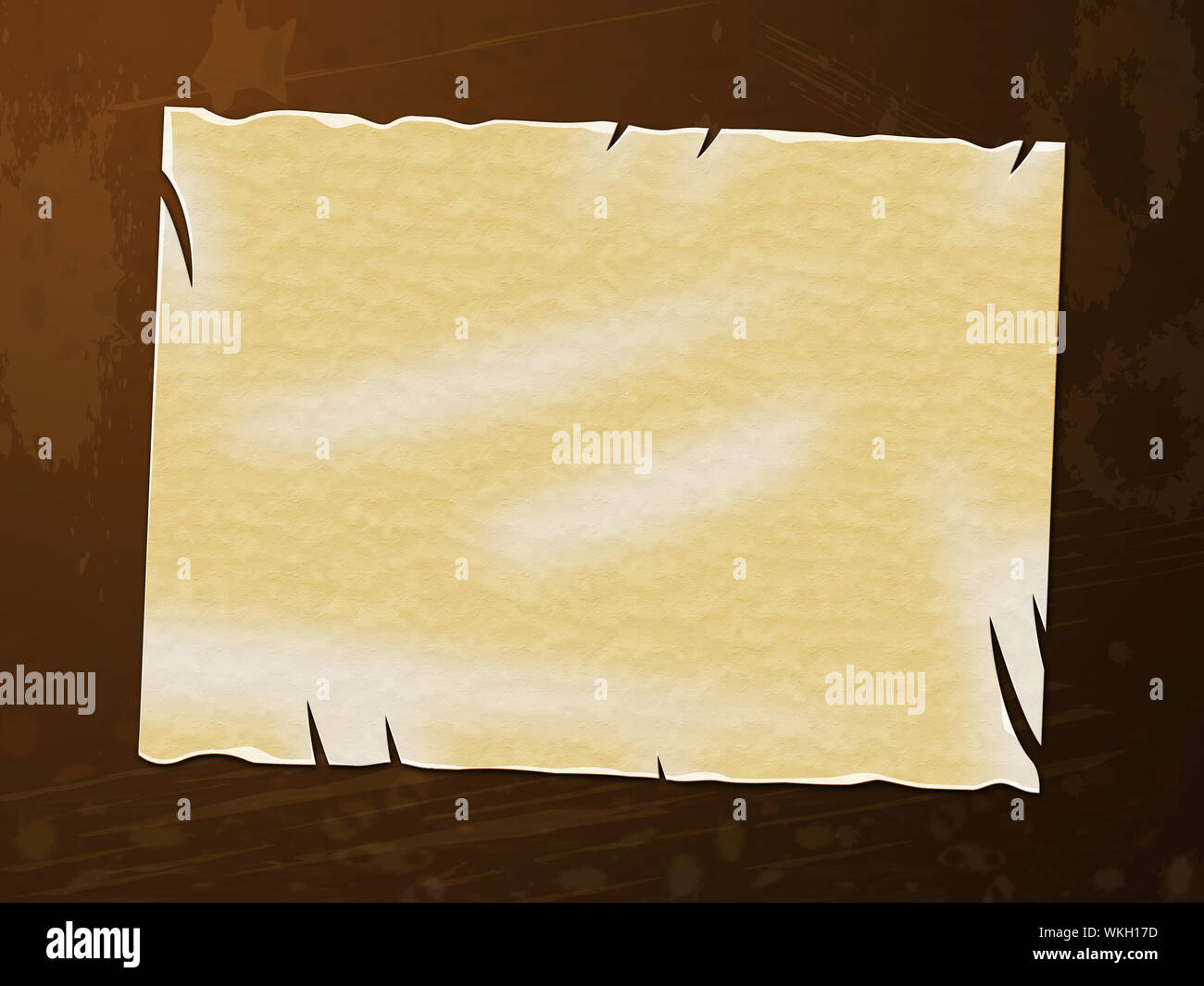 La carta pergamena significato in vecchio stile e il foglio Foto stock ...