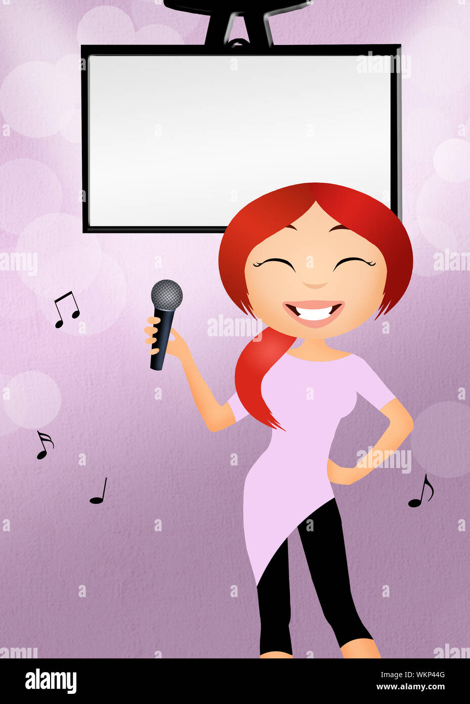 Cartone animato che canta immagini e fotografie stock ad alta ...