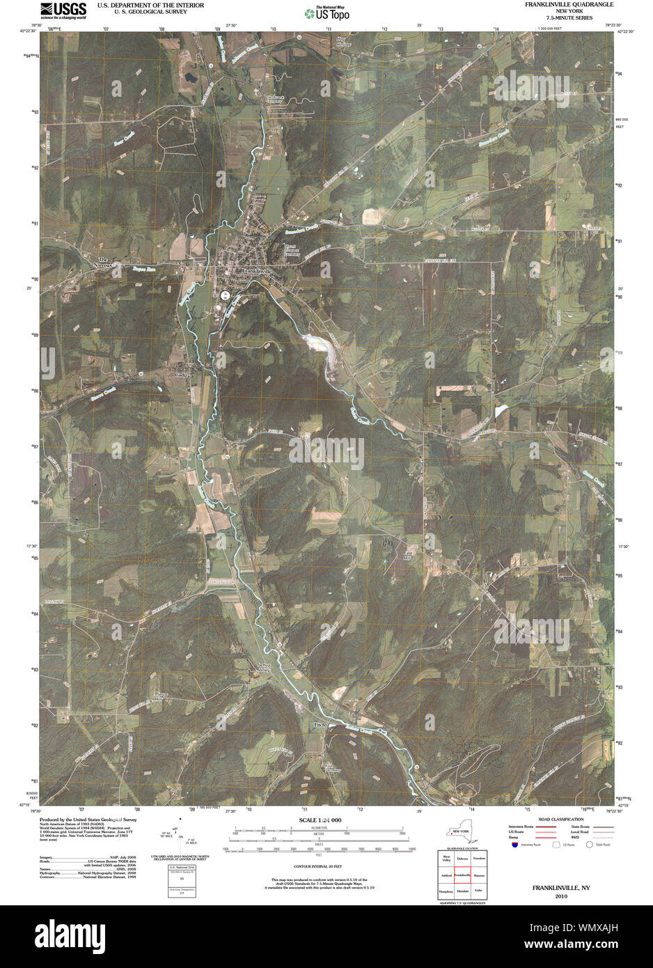 Mappa di franklinville immagini e fotografie stock ad alta risoluzione ...