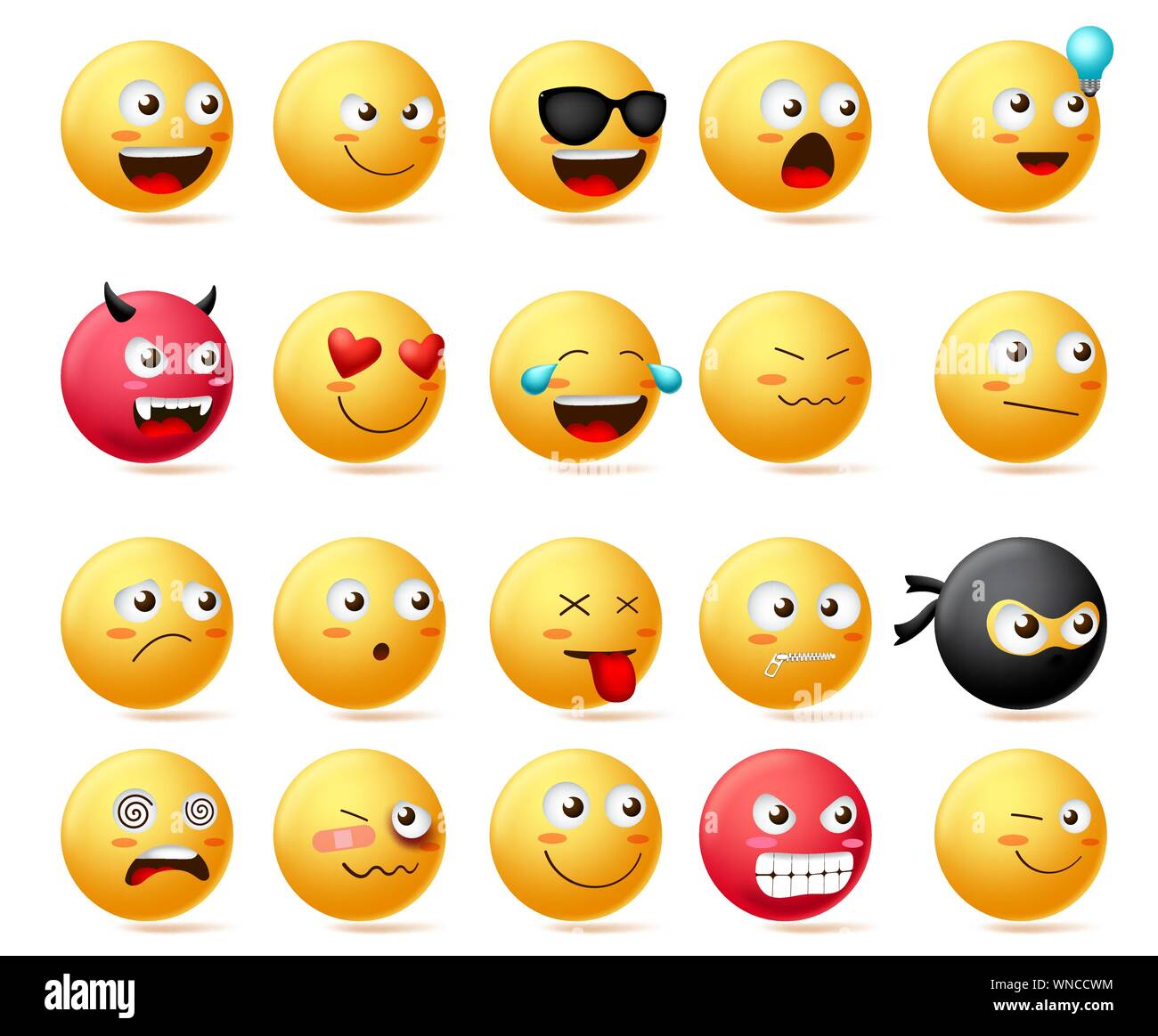 Happy smiley faces Immagini Vettoriali Stock - Pagina 2 - Alamy