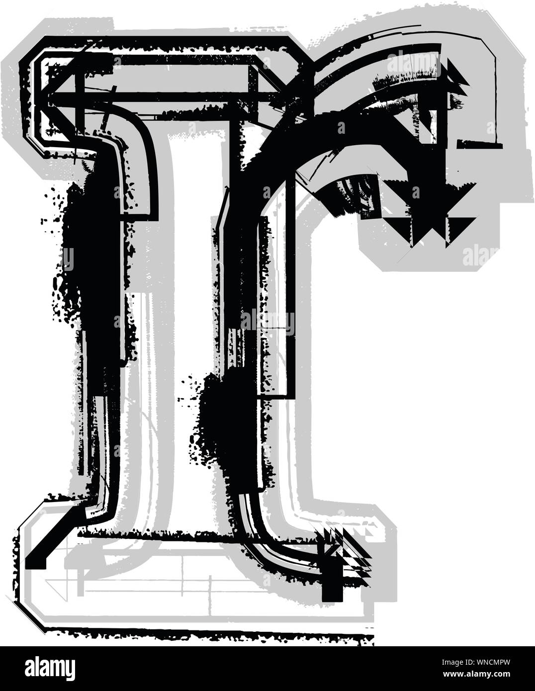 Lettera r alfabeto Foto e Immagini Stock in Bianco e Nero - Alamy