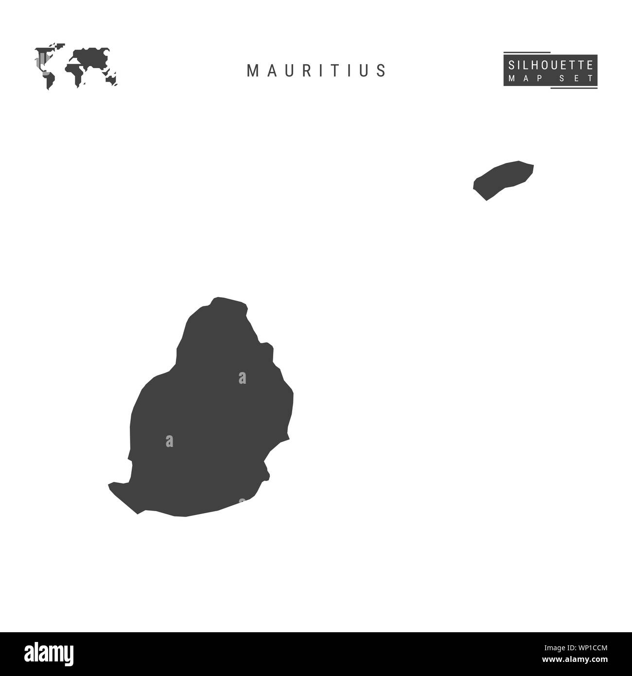 Mappa dell'isola mauritius Foto e Immagini Stock in Bianco e Nero - Alamy
