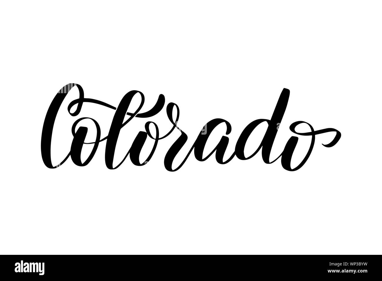 Tipografia della mappa dello stato del colorado immagini e fotografie ...