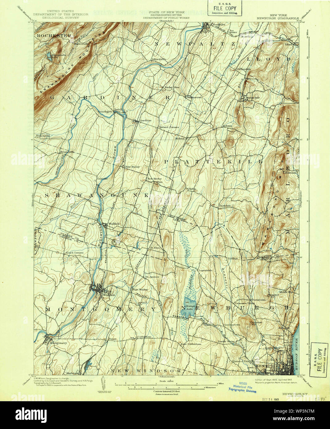Newburgh mappa di new york immagini e fotografie stock ad alta ...