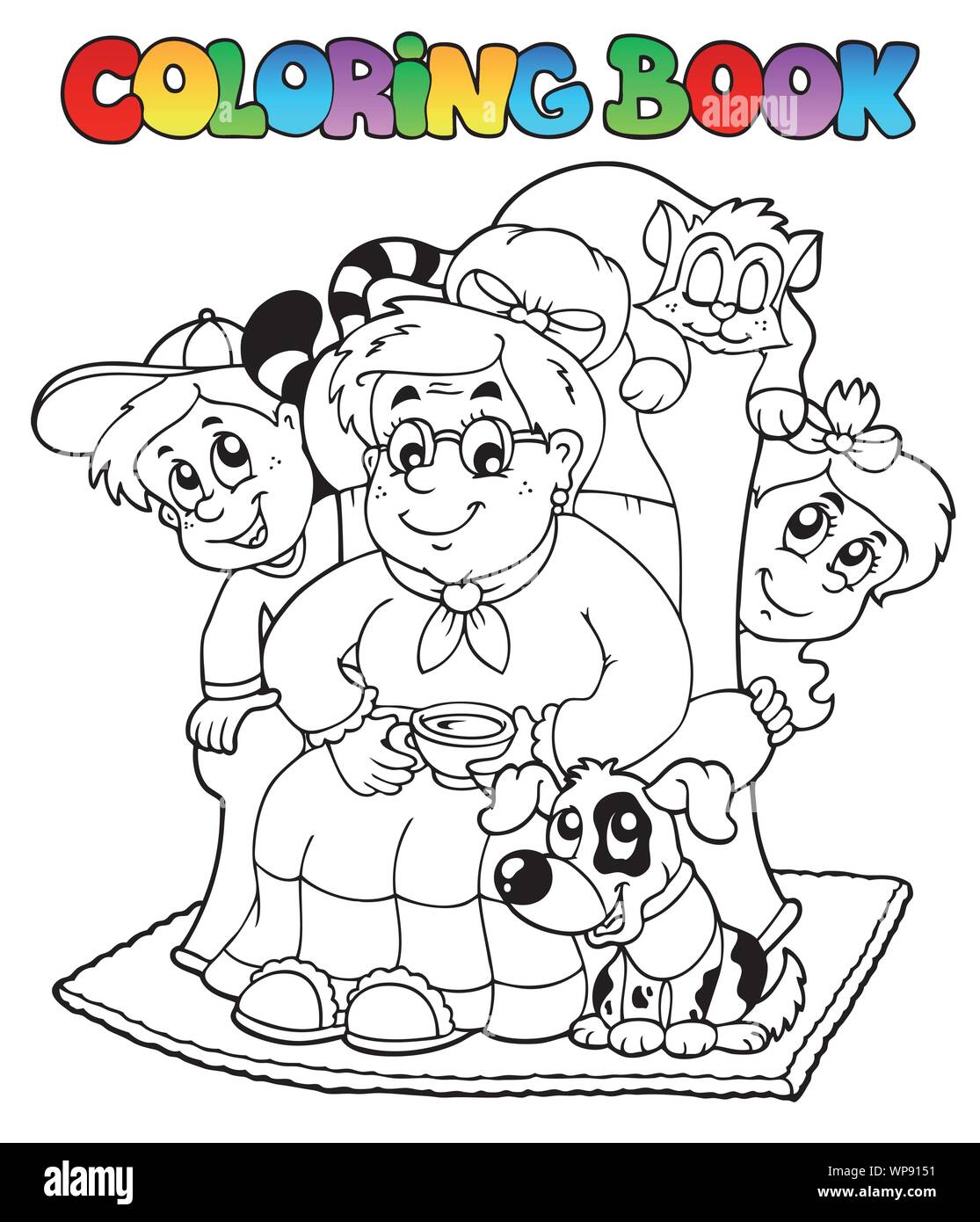 Disegni Da Colorare Nonna E Io Tovaglietta Per La Festa Dei Nonni