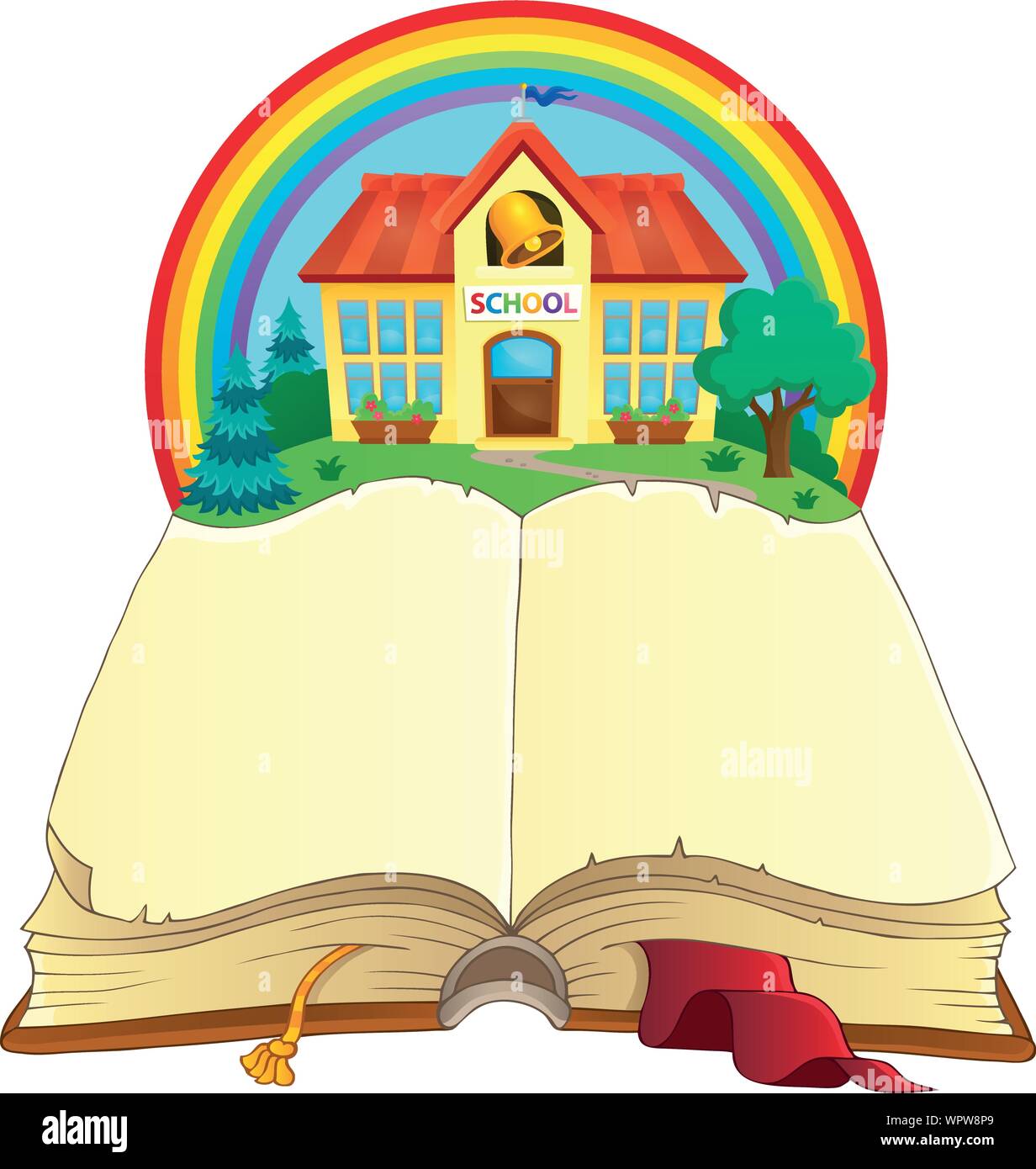Libro aperto stilizzato Immagini Vettoriali Stock - Alamy