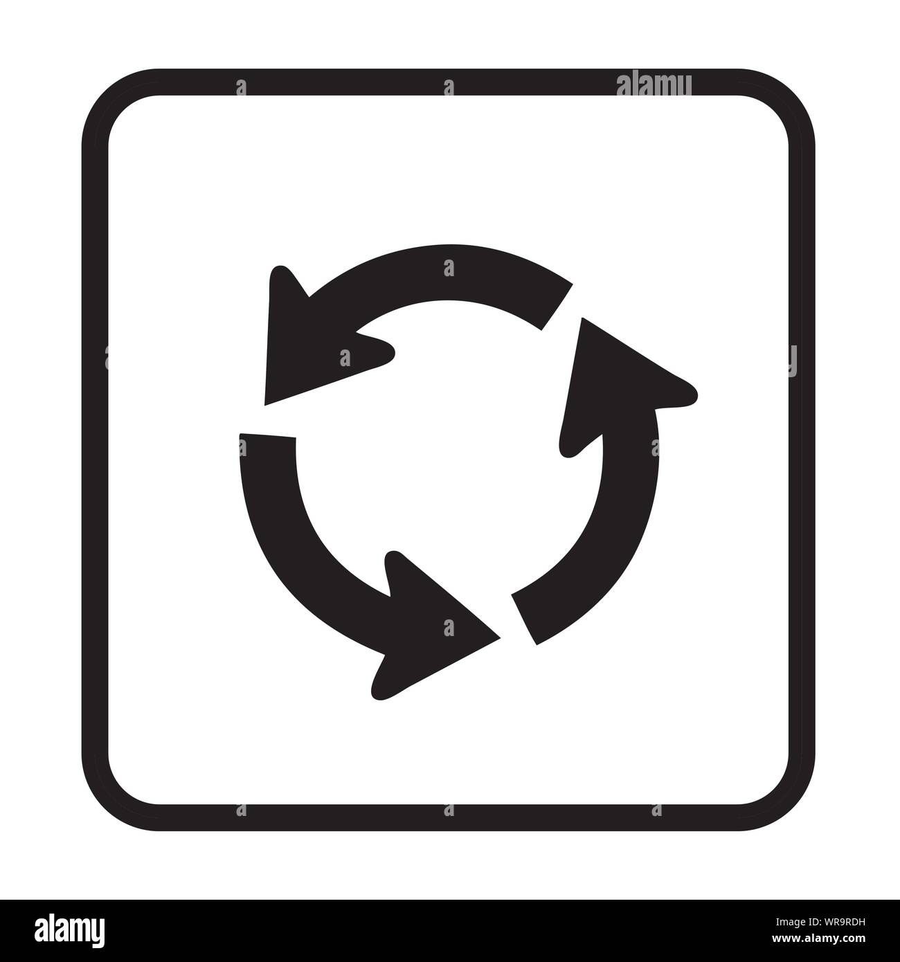 Simbolo della rotonda Foto e Immagini Stock in Bianco e Nero - Alamy