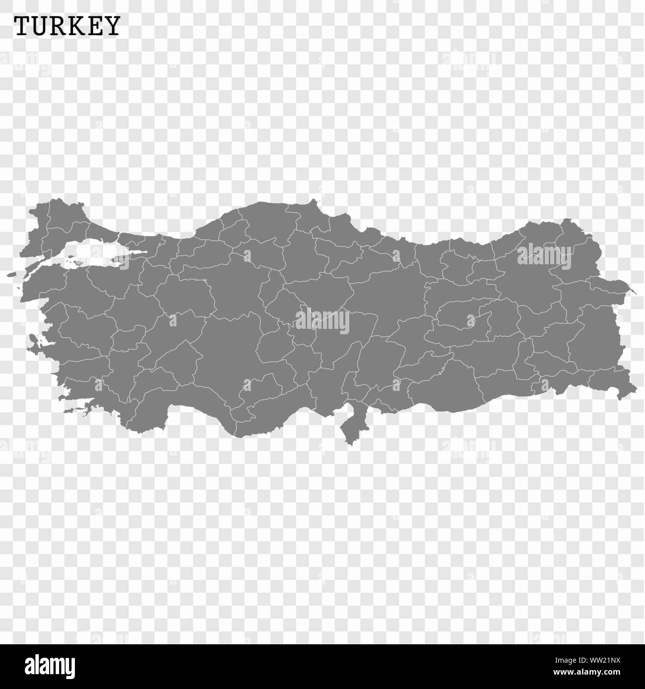 Vecchia mappa della turchia Immagini Vettoriali Stock - Alamy