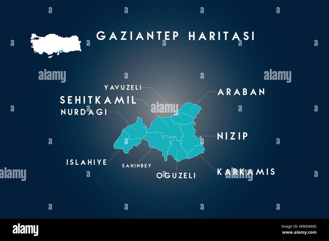 Gaziantep turkey map immagini e fotografie stock ad alta risoluzione ...