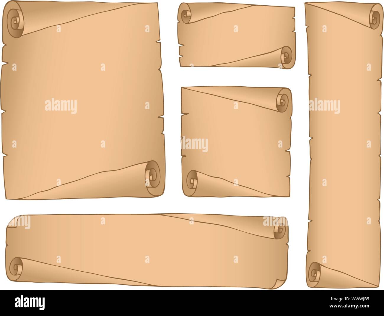 Pergamene antiche Immagini Vettoriali Stock - Alamy