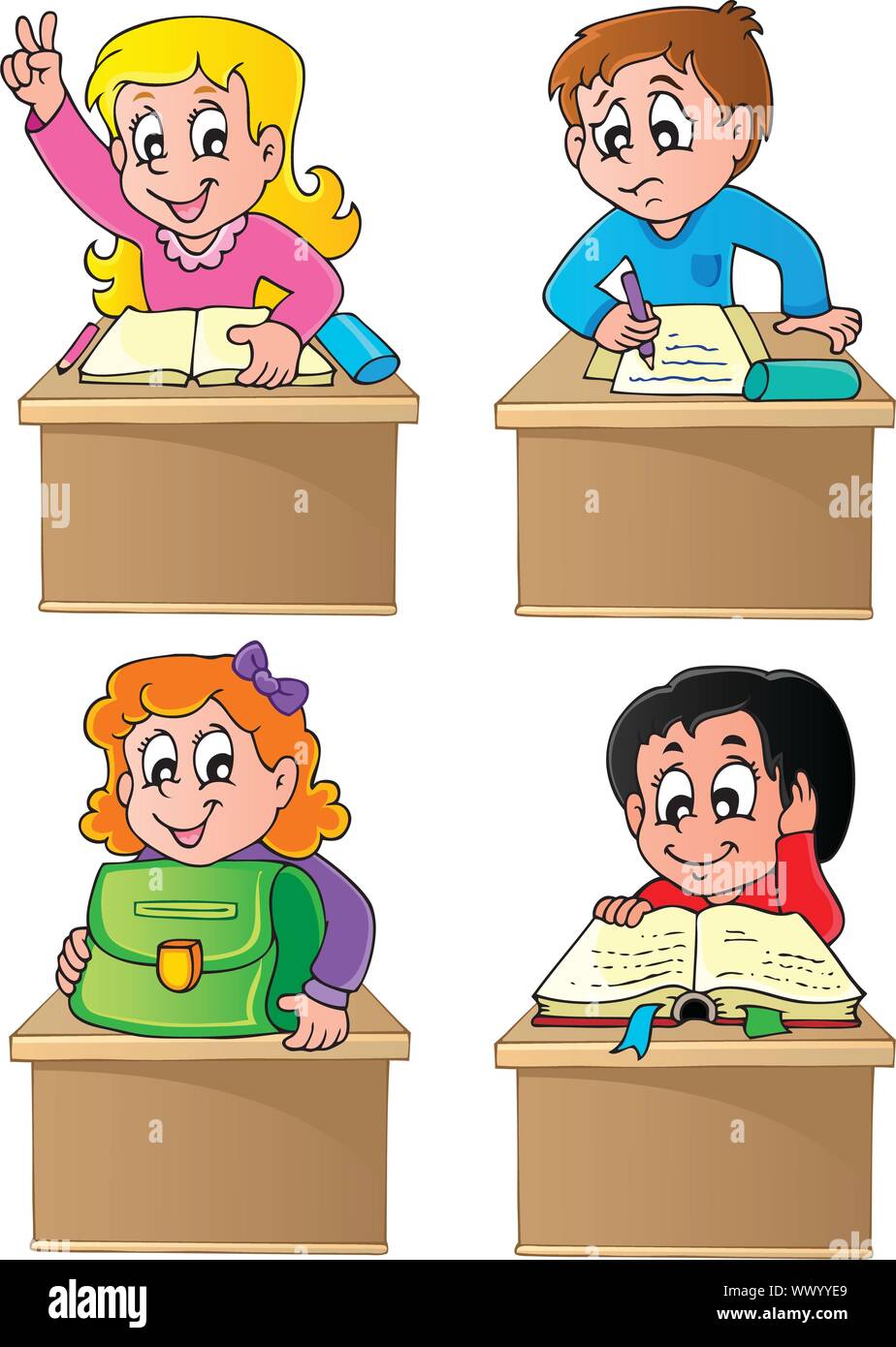 Tabella degli alunni Immagini Vettoriali Stock - Alamy