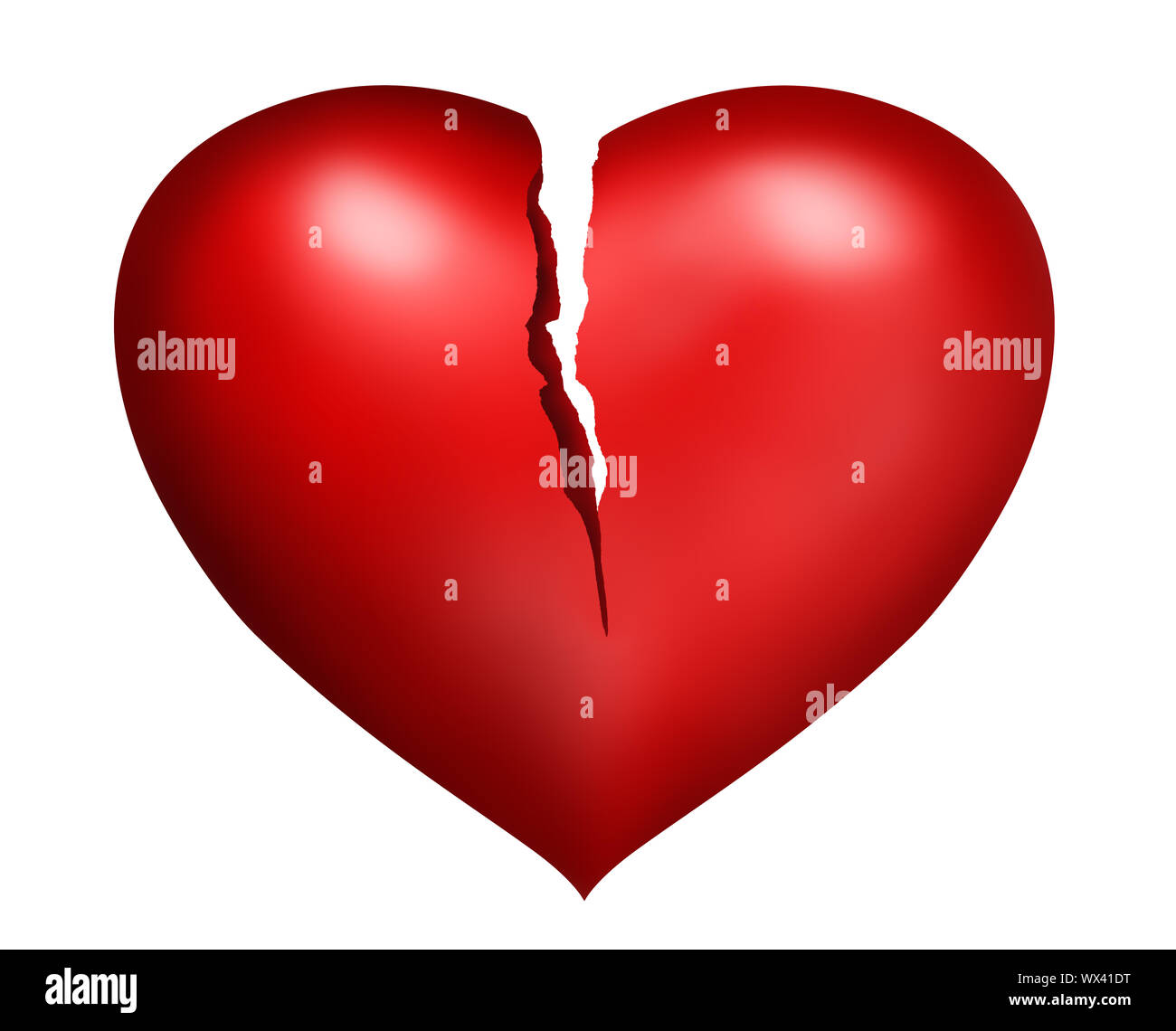 Simbolo del cuore spezzato Immagini senza sfondo e Foto Stock ...
