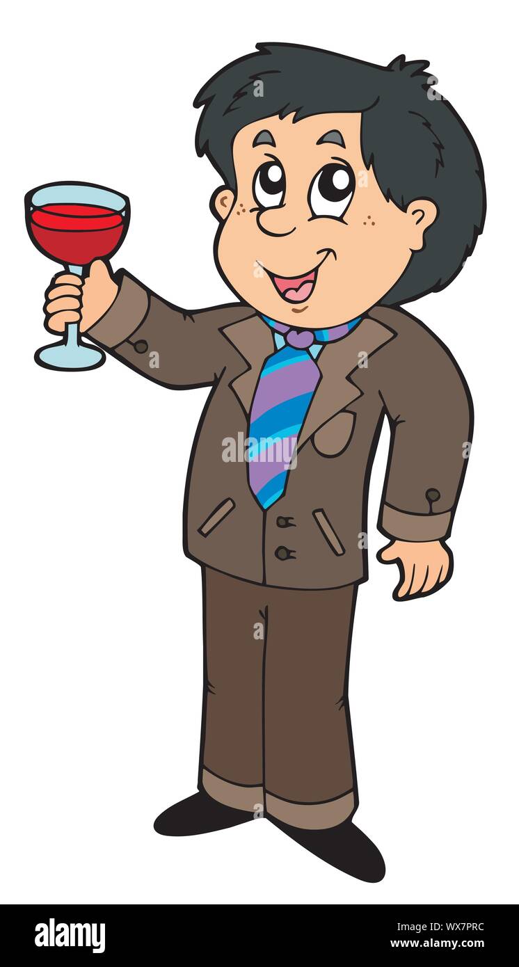 Bevitore di vino Immagini Vettoriali Stock - Alamy