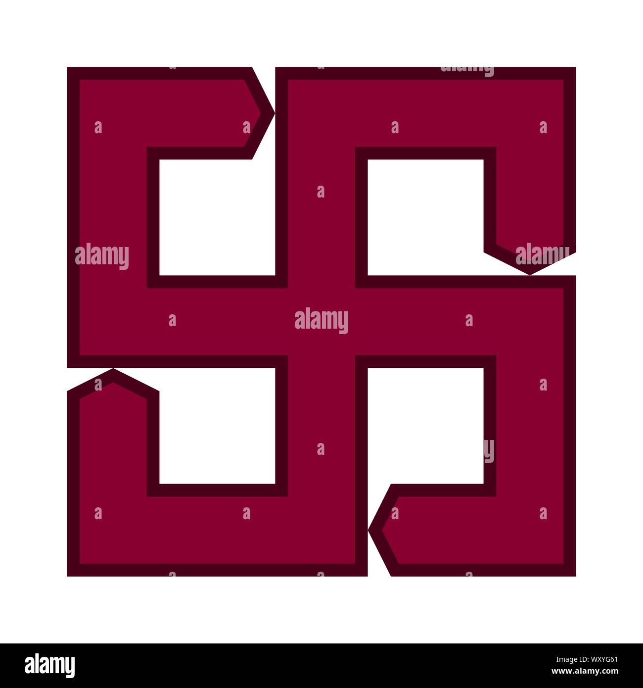 Simbolo della croce uncinata Immagini Vettoriali Stock - Alamy